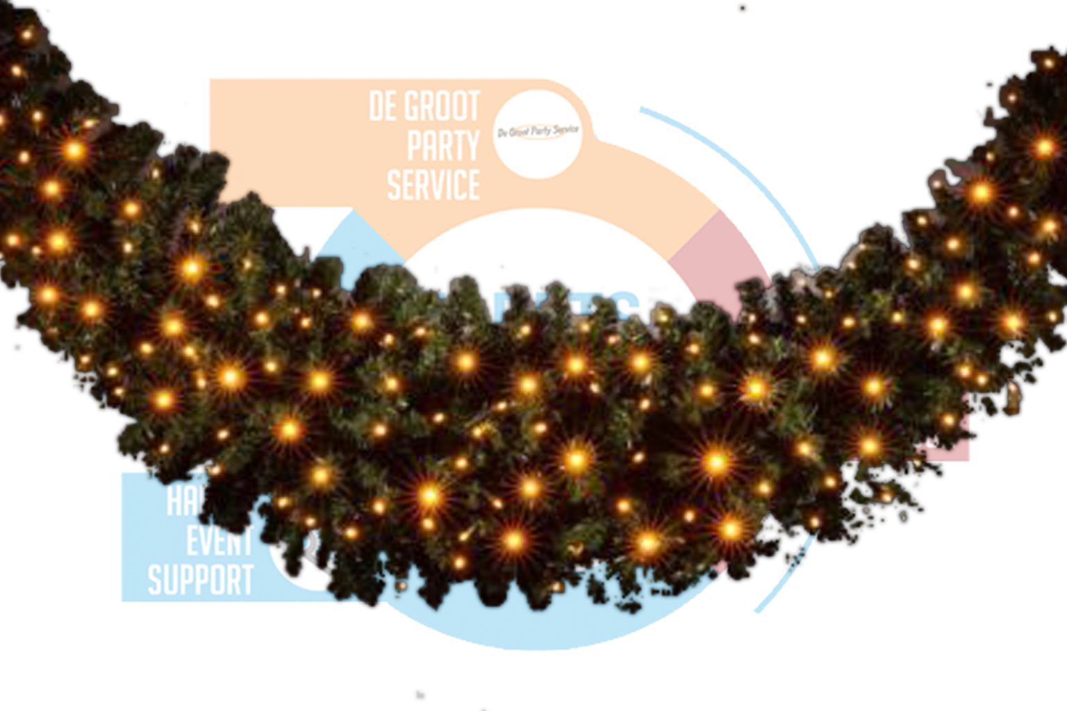 Kunstplant Guirlandes | incl. verlichting | 5 meter - Habets Event Support