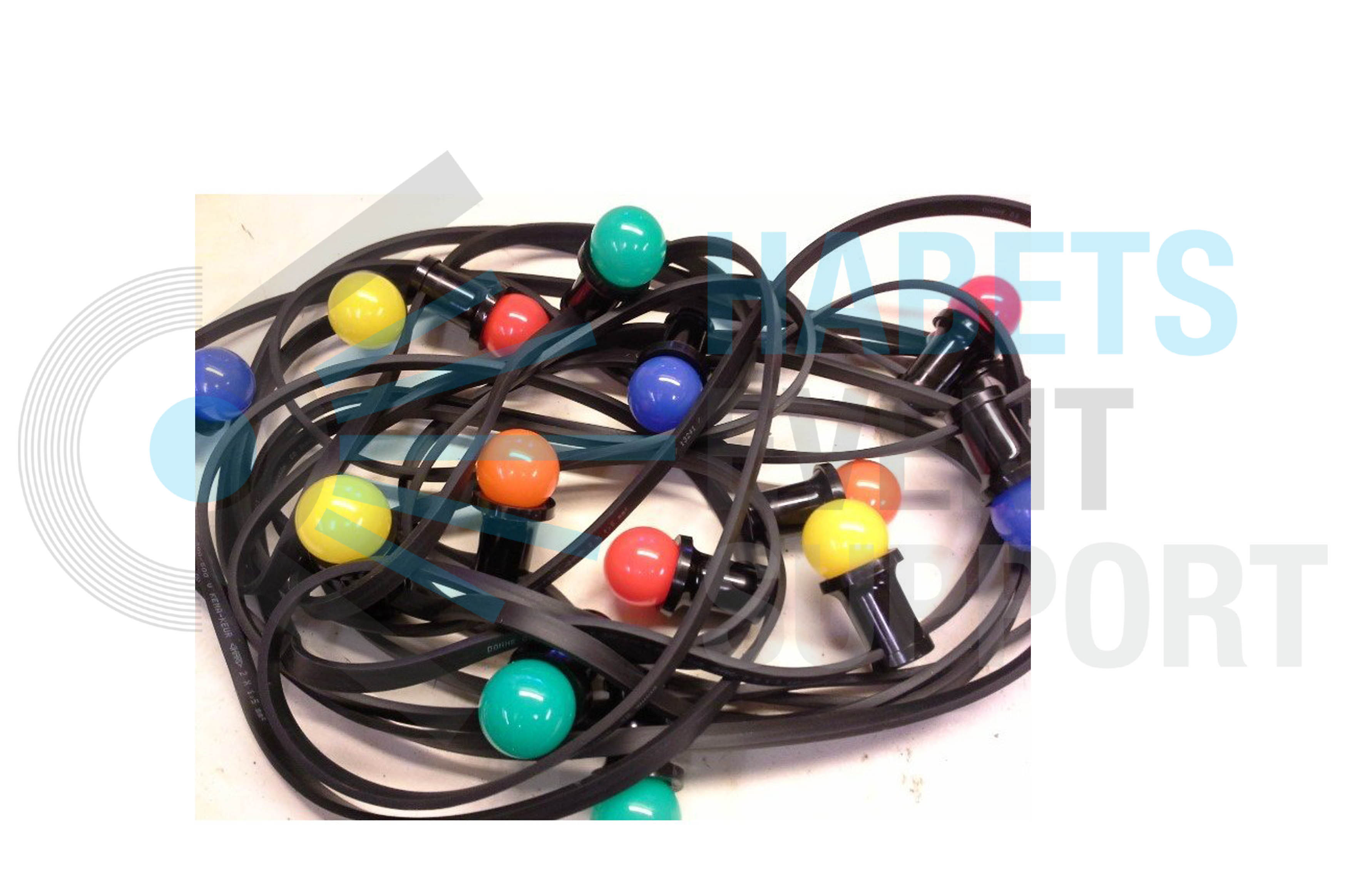 Prikkabel | LED | 25 meter | Gekleurd - Habets Event Support